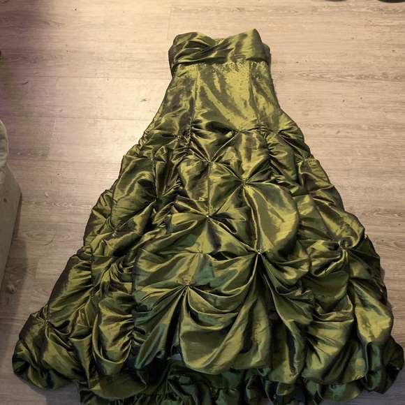 Maggie Sottero | Dresses | Maggie Sottero Shimmering Green Kids Formal ...